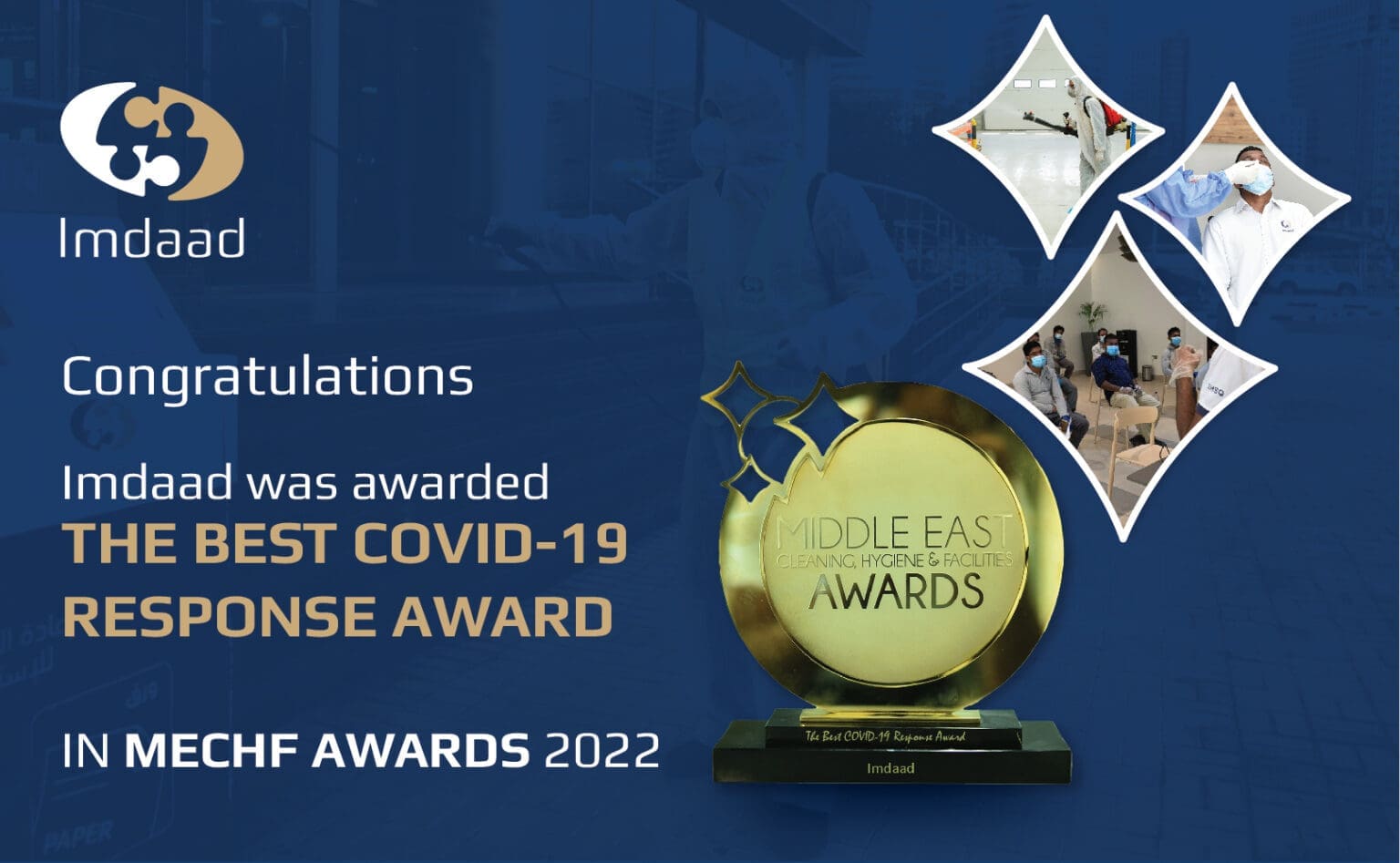 The Best COVID 19 Response Award - MECHF Awards - Isnaad